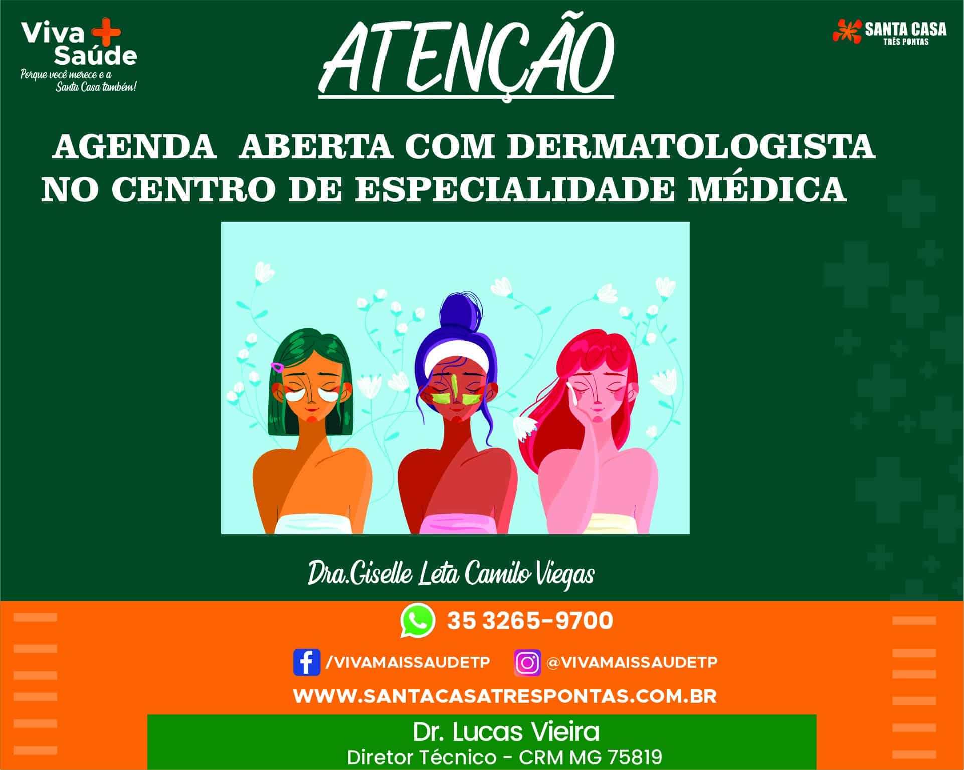 Dermatologista no Centro de Especialidade Médicas - Santa Casa de Três ...